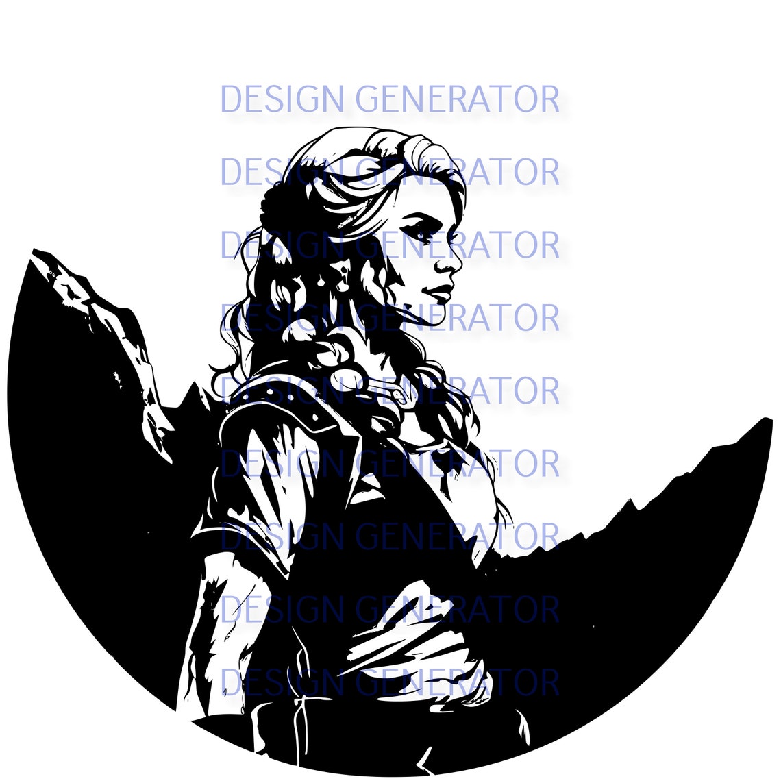 11 Shield Maiden SVG und PNG Bundle - Nordische Kriegerin Digitale ...