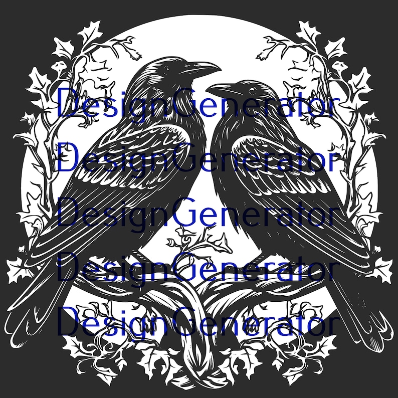 13 Odin's Ravens SVG and PNG Bundle – Hugin and Munin Norse Mythology ...
