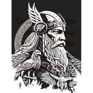 14 Odin SVG and PNG Bundle – Norse God of Wisdom Digital Files for ...