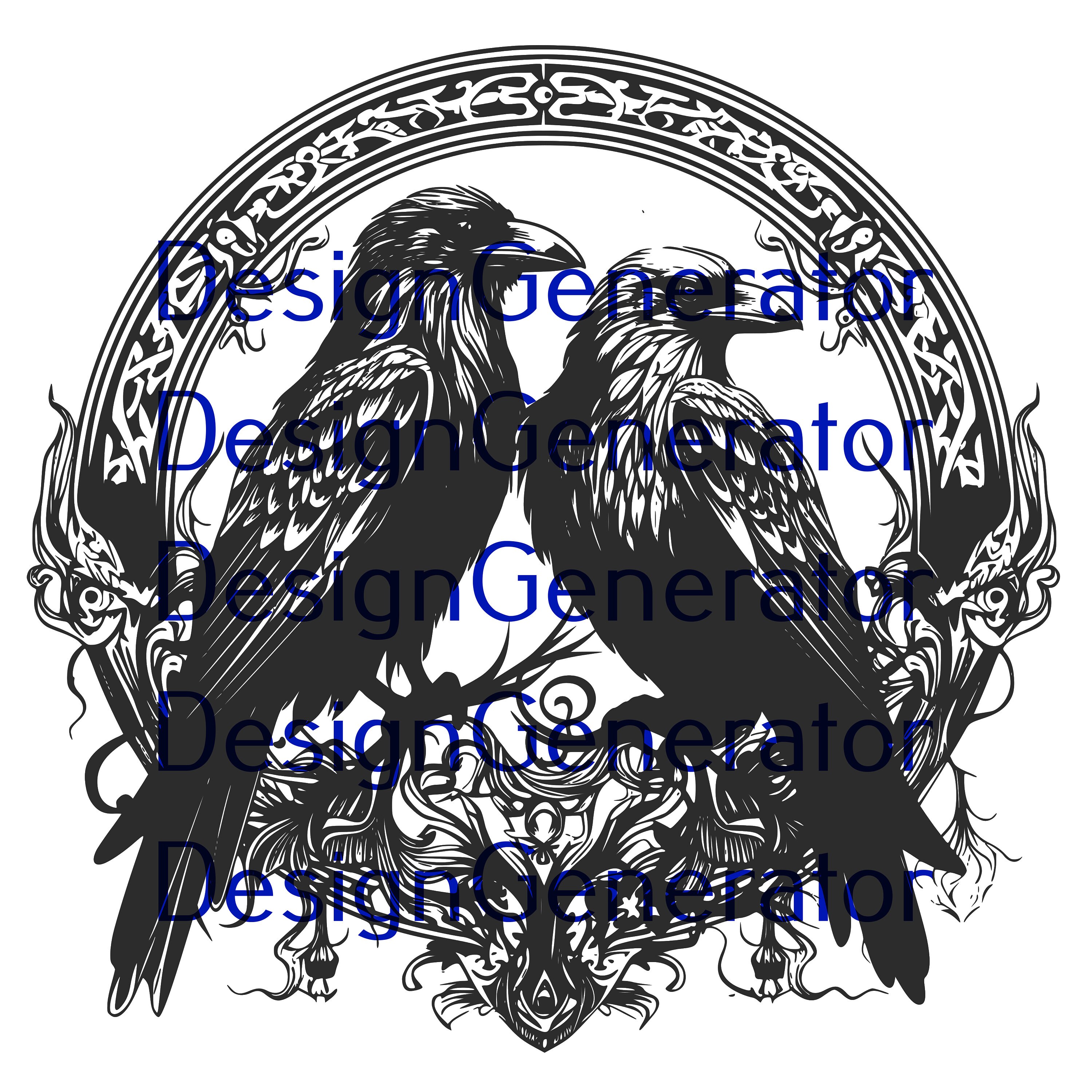 13 Odin's Ravens SVG and PNG Bundle – Hugin and Munin Norse Mythology ...