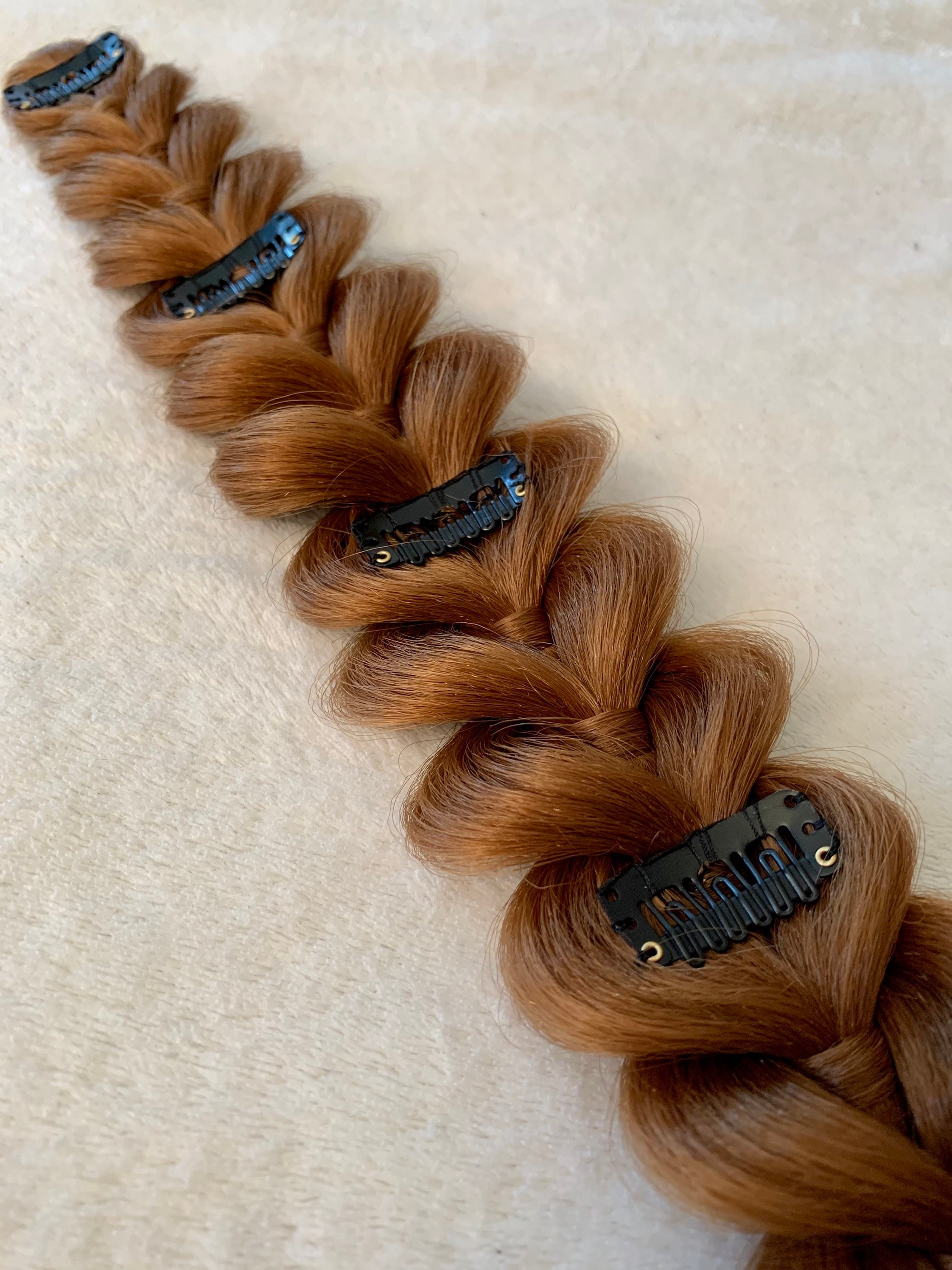 1x Single Handmade 3D Clip in Braid extension & 10 FREE braid | Etsy
