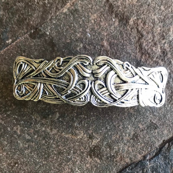 Silver Barrette - Etsy