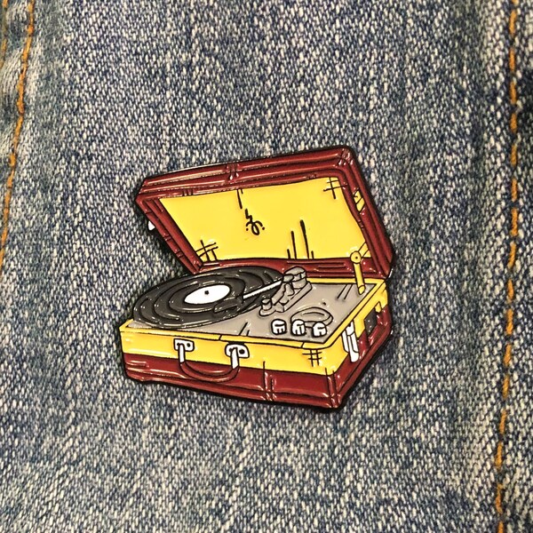 Record Player Pin - Etsy