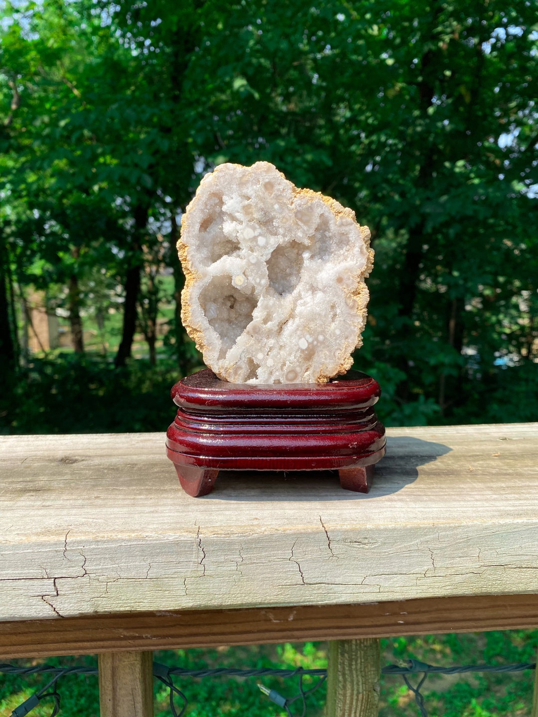 Quartz Geode on Display Stand - Etsy