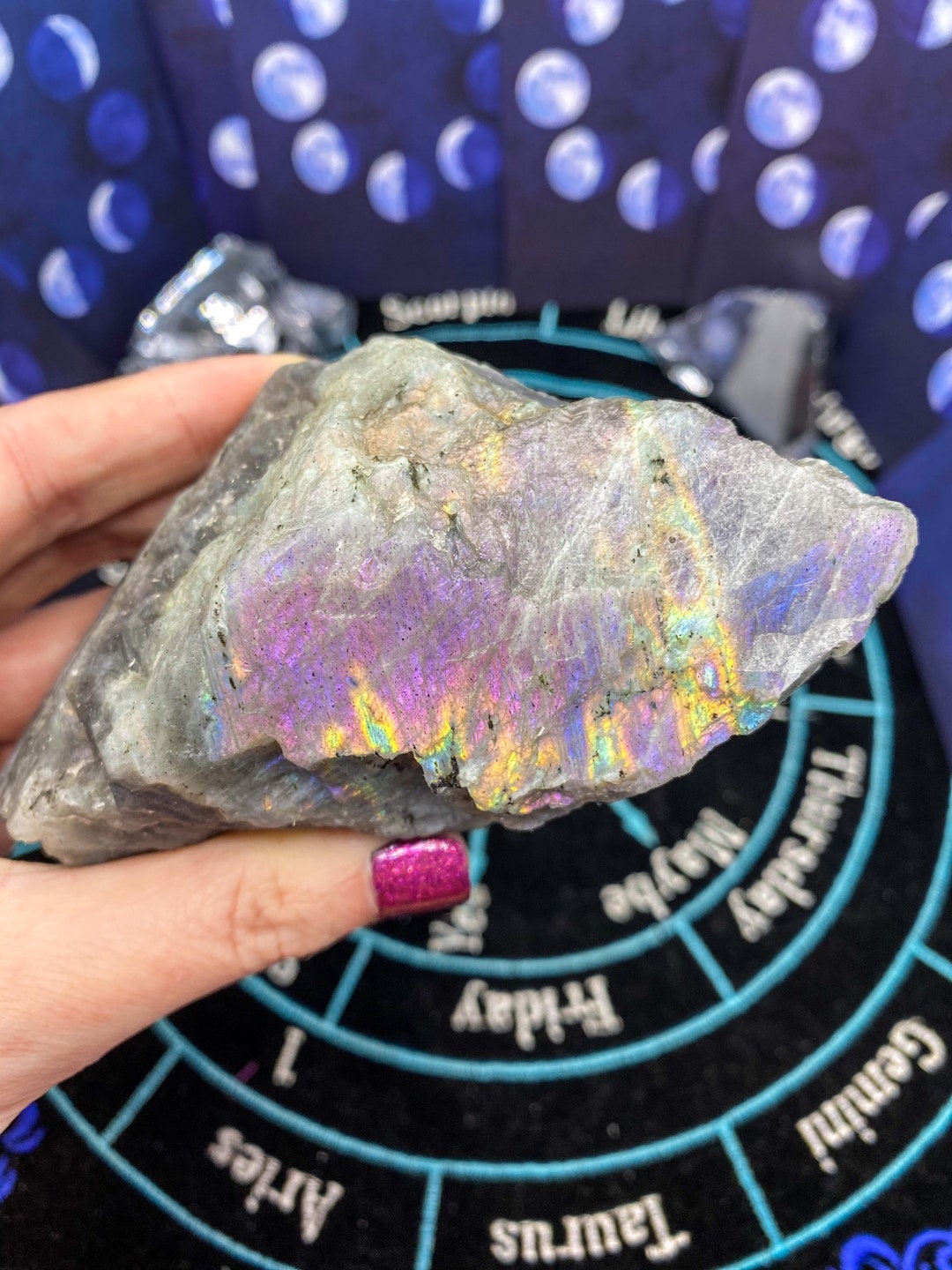 Pink Labradorite Raw - Etsy