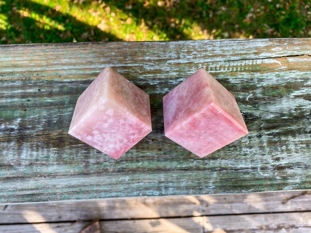 Peruvian Pink Opal Cube 1 Piece - Etsy