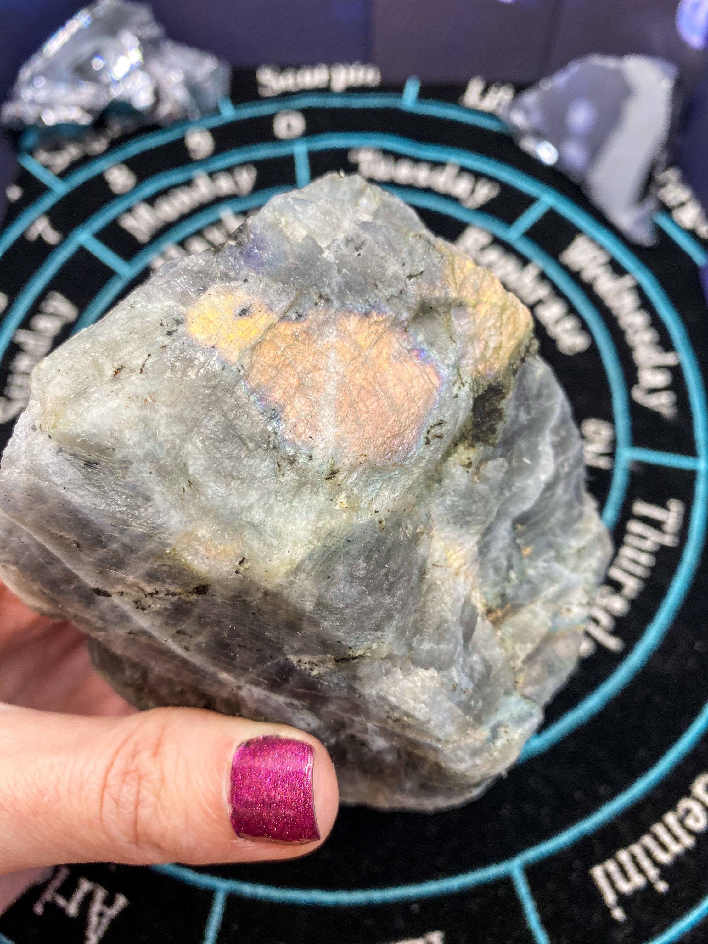 Pink Labradorite Raw | Etsy