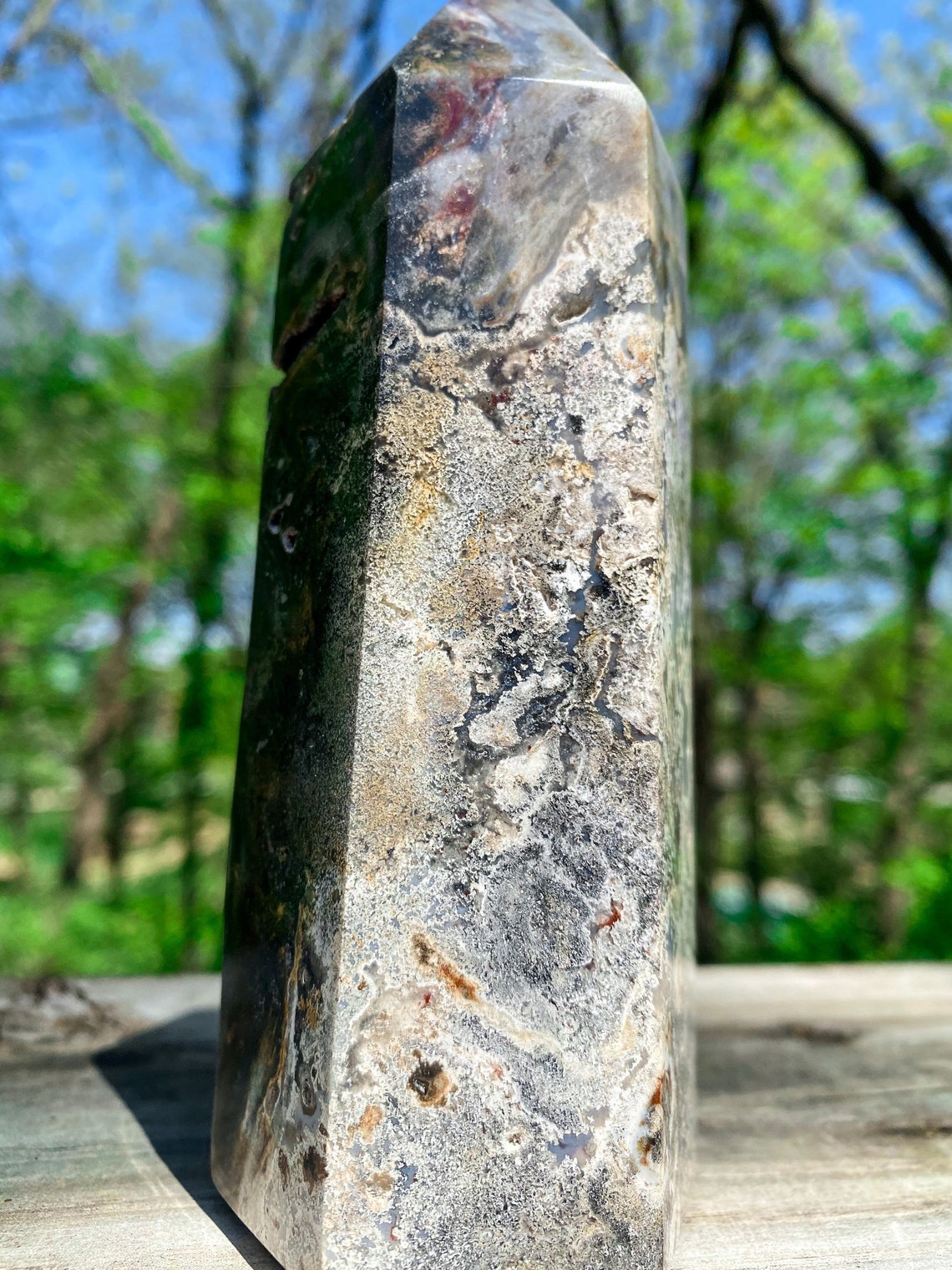 XL Scenic Ocean Jasper Tower - Etsy