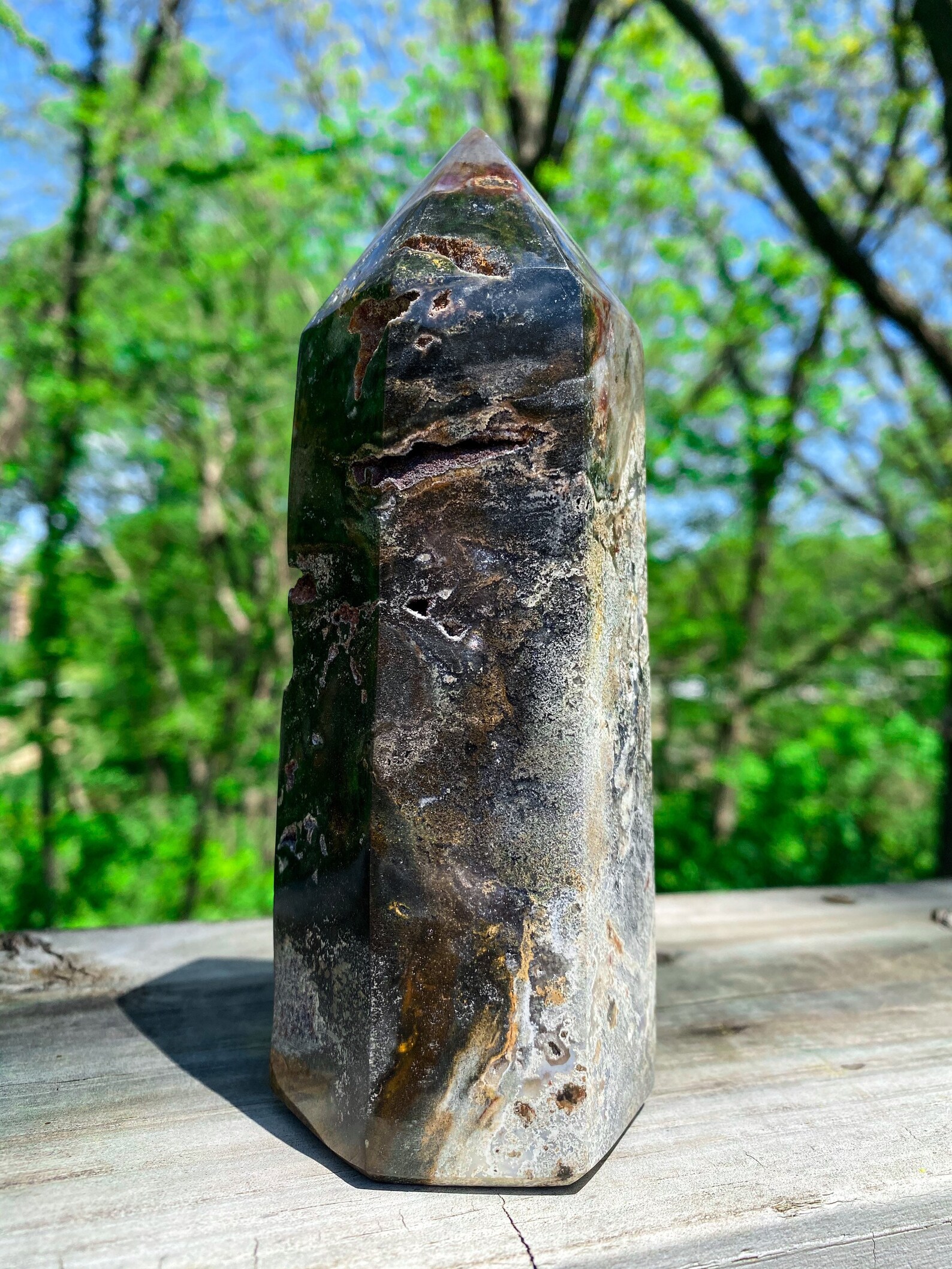 XL Scenic Ocean Jasper Tower - Etsy