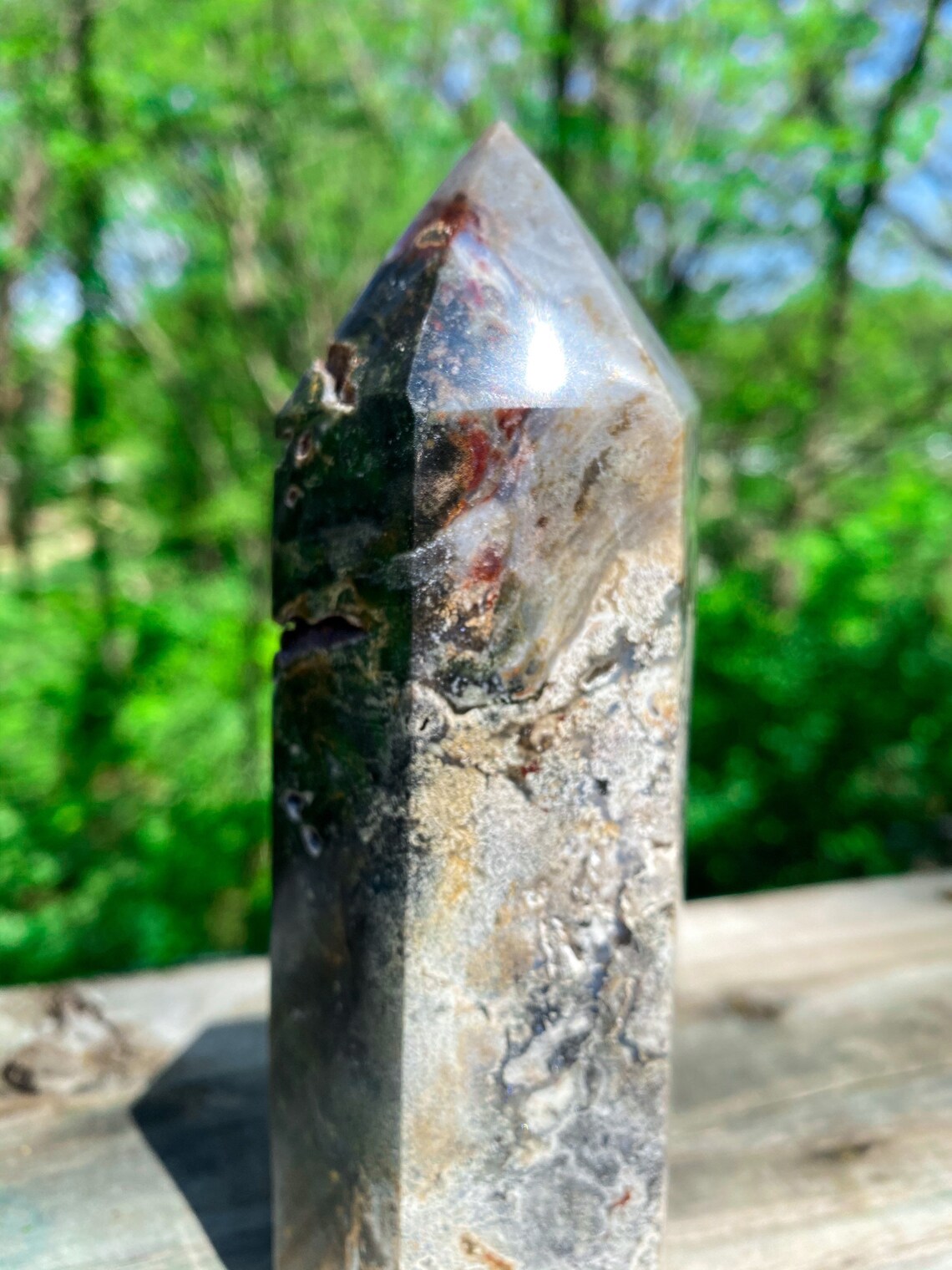 XL Scenic Ocean Jasper Tower - Etsy