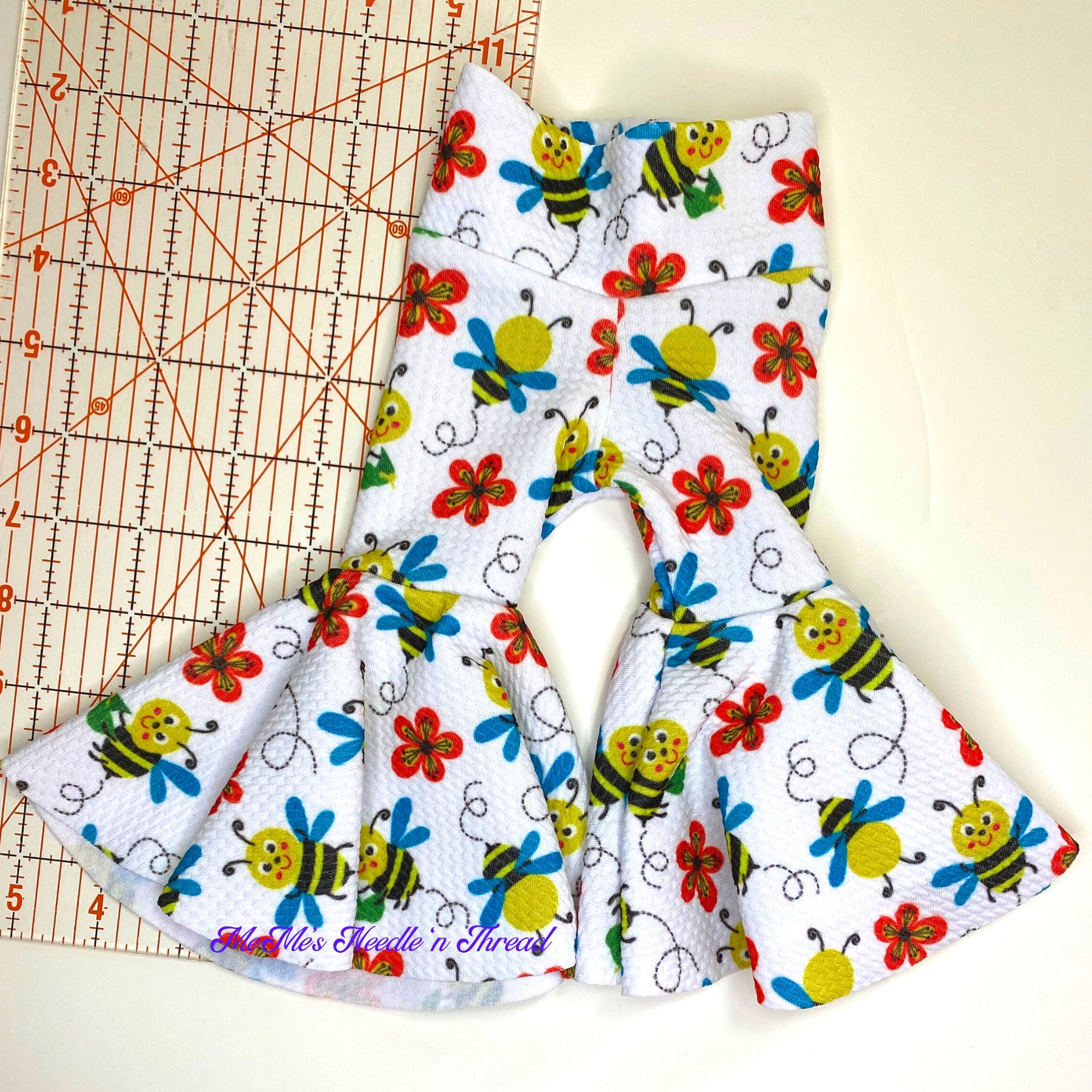 Bumble Bee Doll Bell Bottom Pants, Mermaid Bell Bottoms, 18" Doll ...