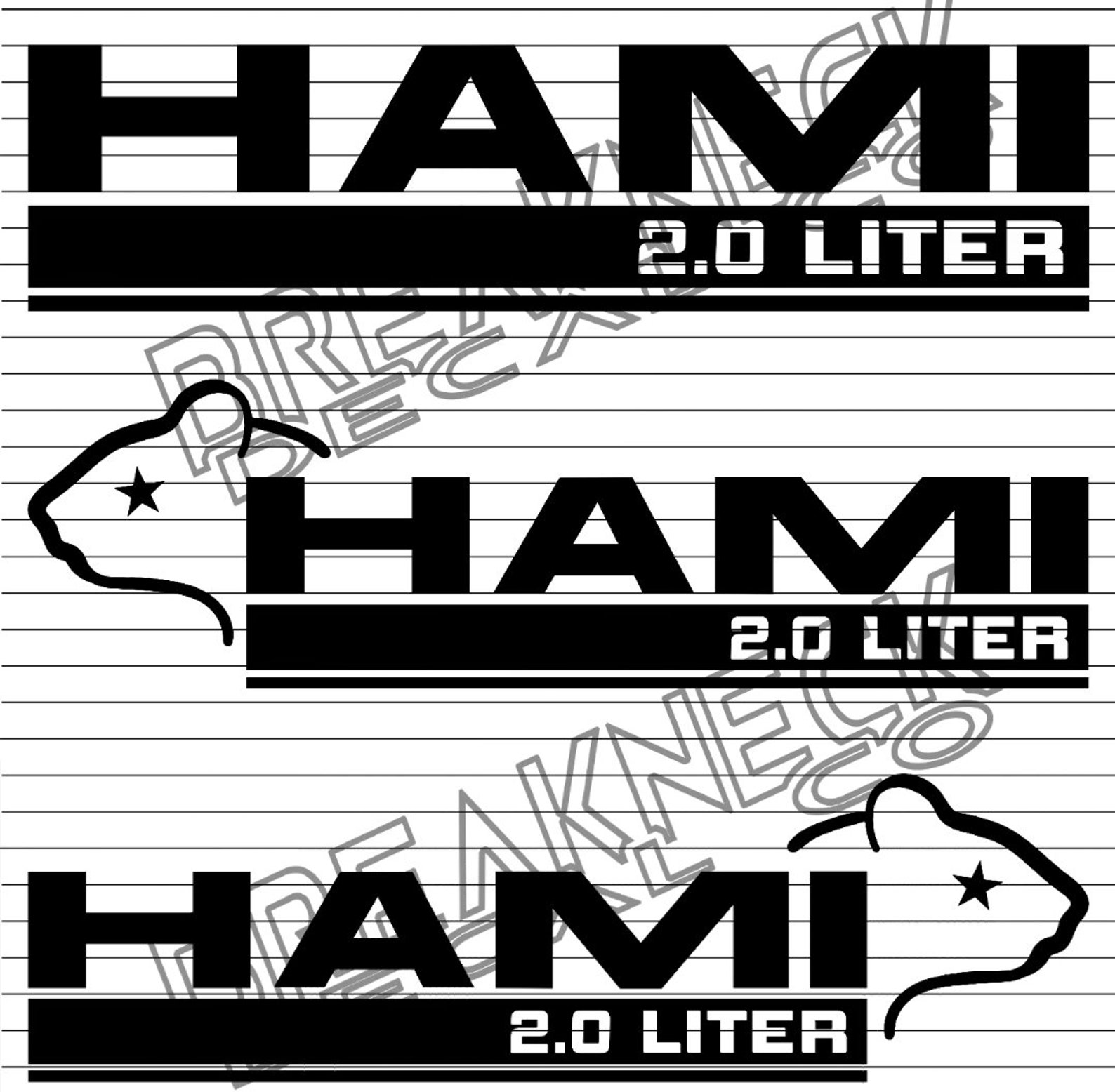 Hami Decals 3 pack | Etsy