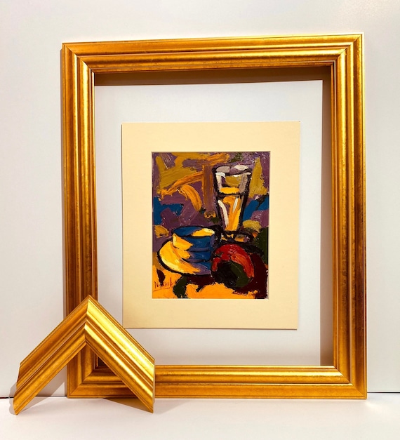 Custom Classic Style Bright Gold Frame Picture Frame Art | Etsy