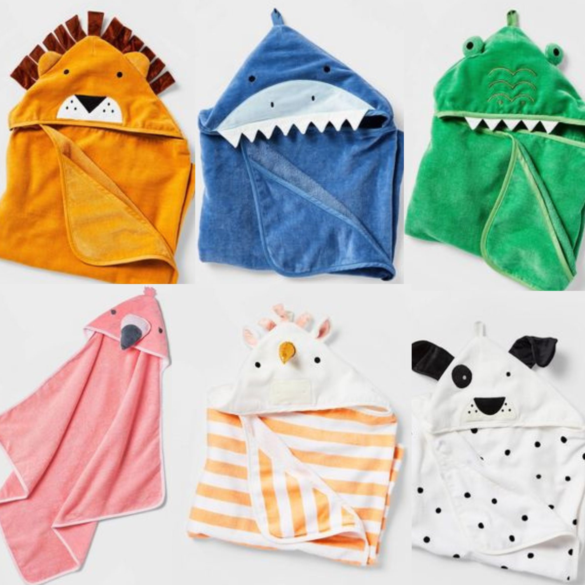 Animal Hooded Towel | Personalized Towel | Hooded Embroidered Towel ...