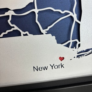 New York State Map Shadow Box SVG Cut Files for Cricut, Brother, Laser ...