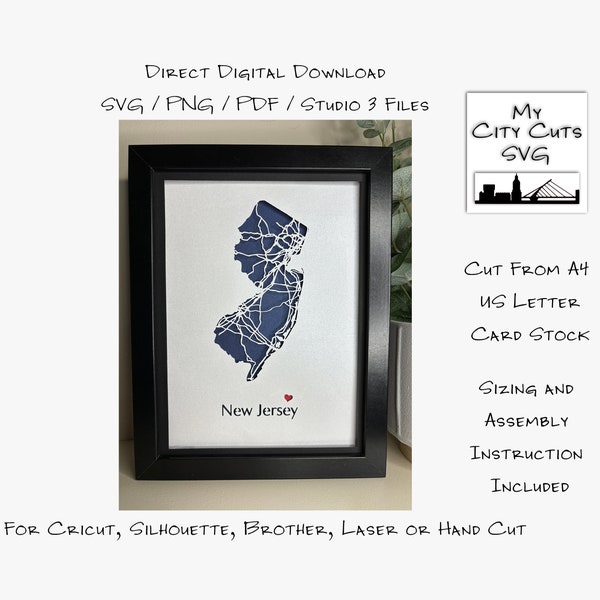 New Jersey Svg - Etsy