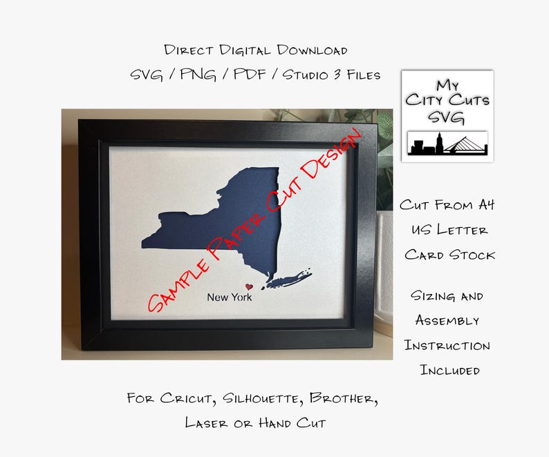 Paper Cut Shadow Box 3D Lightbox SVG PNG Arizona State Map Cricut ...