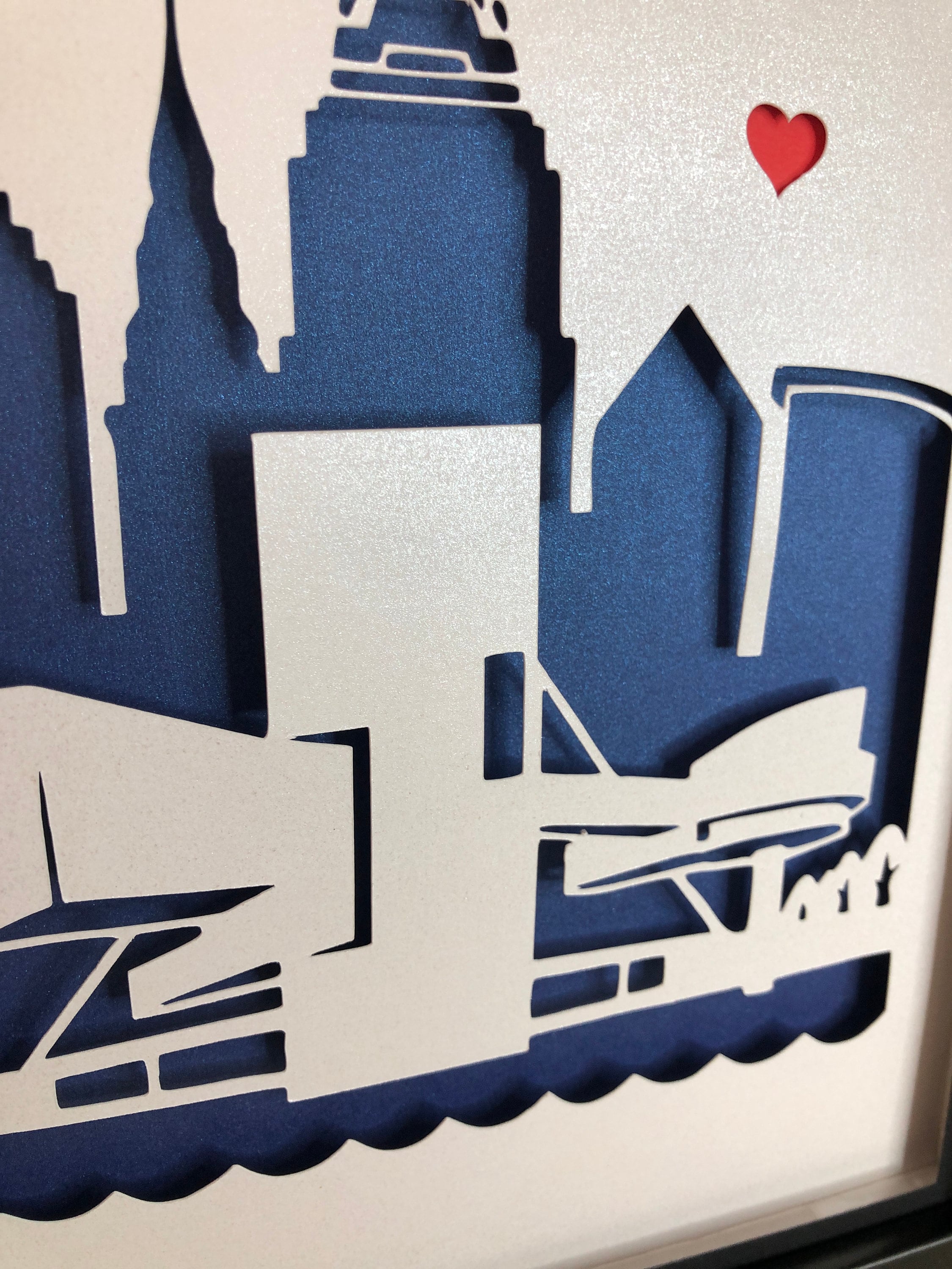 Cleveland City Skyline Shadow Box SVG Cut Files for Cricut - Etsy