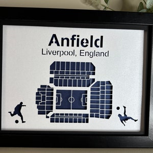 Paper Cut Shadow Box 3D Lightbox SVG PNG Paper Cut Anfield Soccer ...