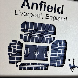 Paper Cut Shadow Box 3D Lightbox SVG PNG Paper Cut Anfield Soccer ...