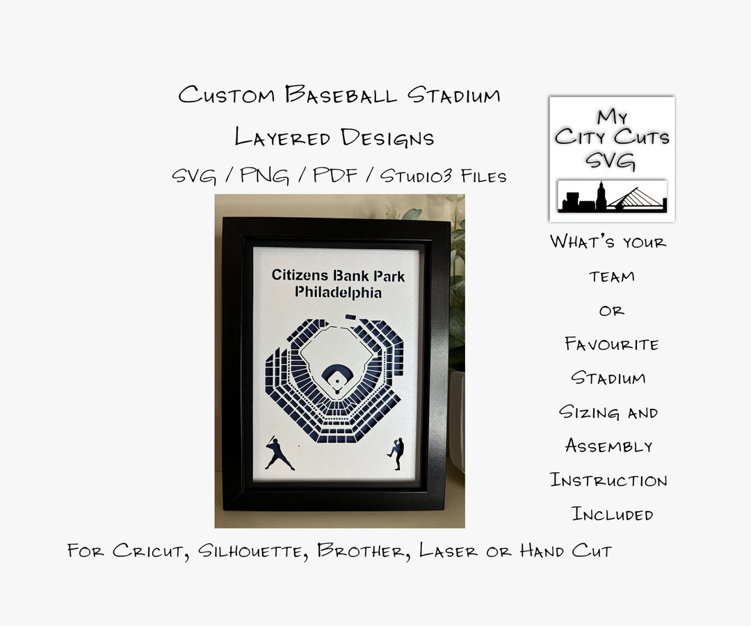 Custom Order Baseball Stadium Cut Files for Cricut Silhouette Laser or ...