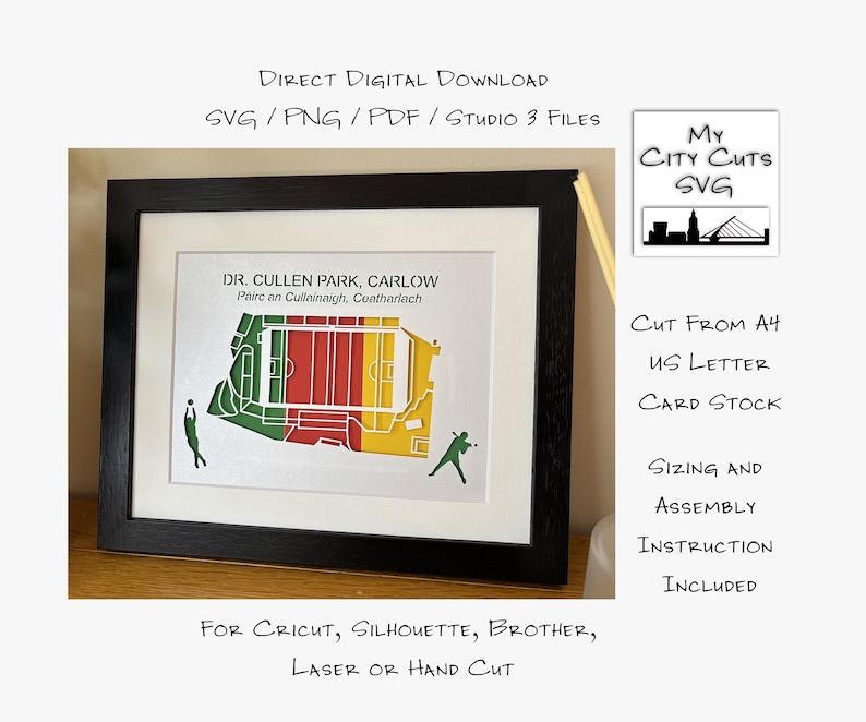 Dr Cullen Park Stadium Paper Cut Shadow Box SVG (digital Download) - Etsy