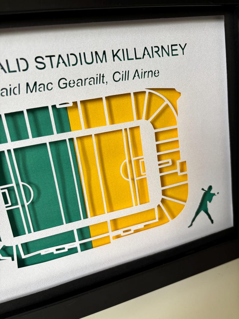 Fitzgerald Stadium Killarney Paper Cut Lightbox SVG, Cricut Silhouette ...
