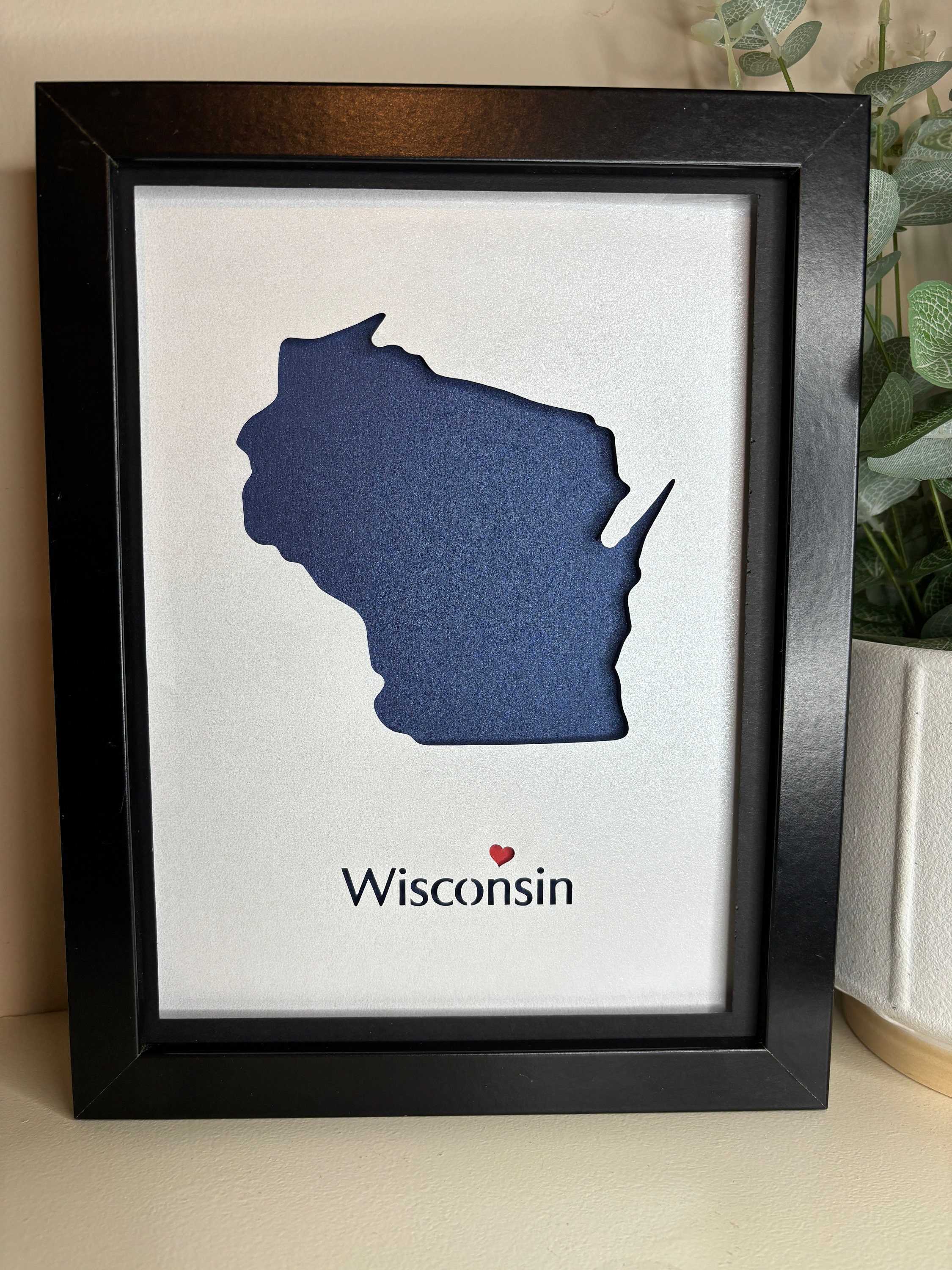 Wisconsin State Shadow Box SVG Cut Files for Cricut, Brother, Laser or ...