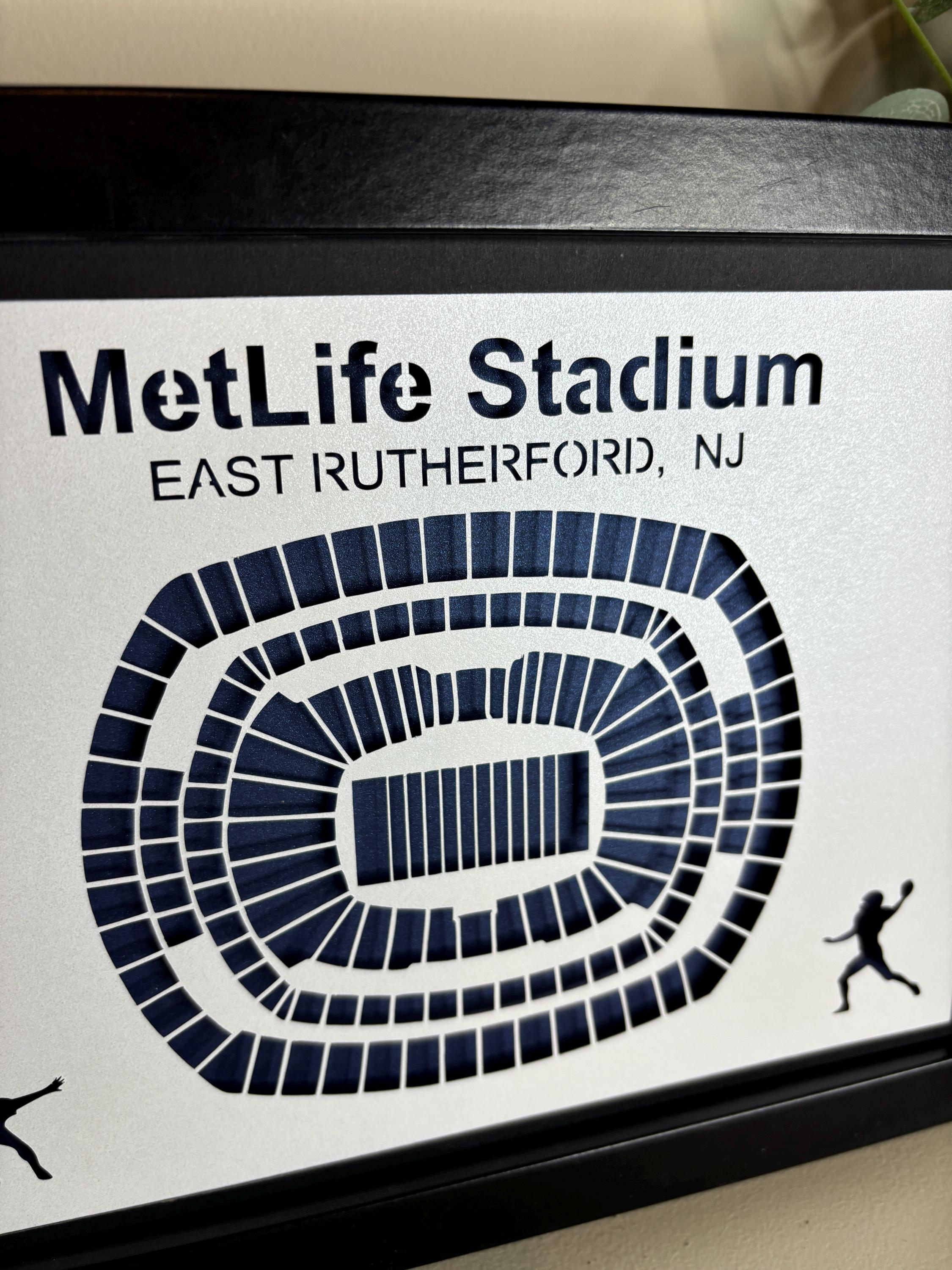 Metlife Stadium Paper Cut Shadow Box SVG, Layered Card (digital ...