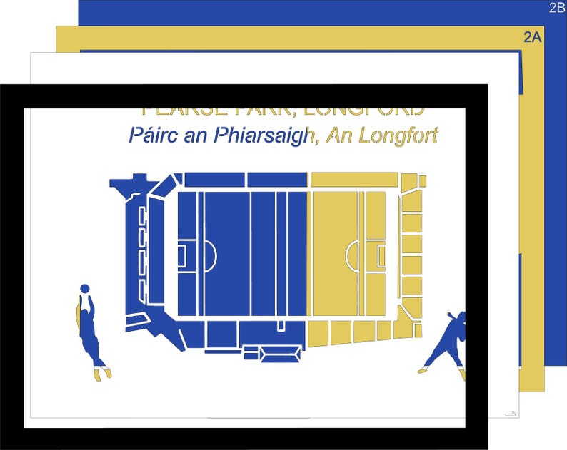 Pearse Park Stadium 3D Shadow Box SVG, Paper Cut Lightbox (digital ...