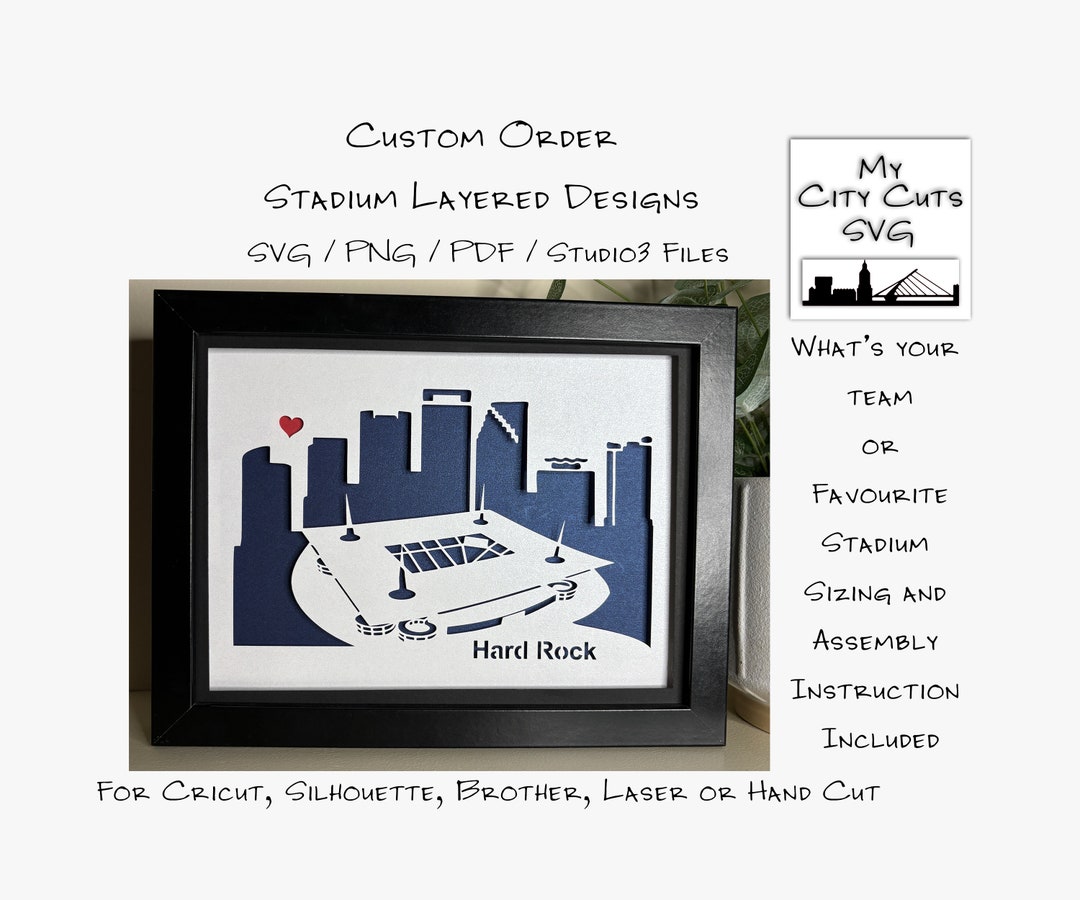 Custom Order Stadium Cut Files for Cricut, Silhouette, Laser or Hand ...