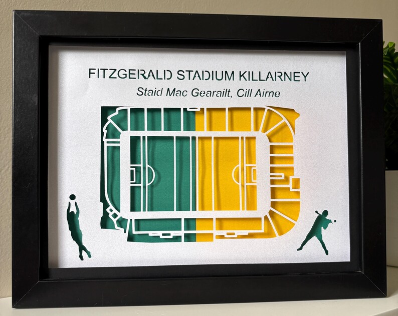 Fitzgerald Stadium Killarney Paper Cut Lightbox SVG, Cricut Silhouette ...
