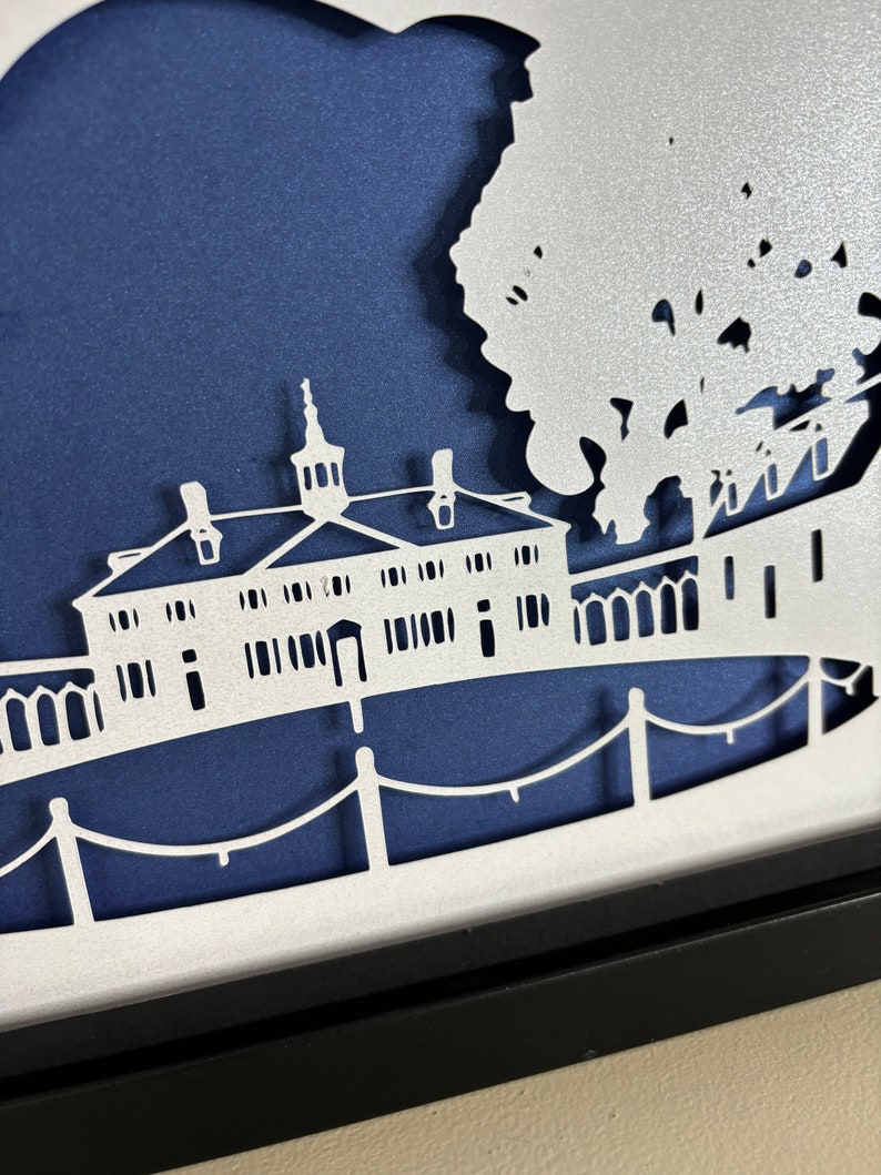 Paper Cut Shadow Box 3D Lightbox SVG PNG Mount Vernon Fairfax County ...