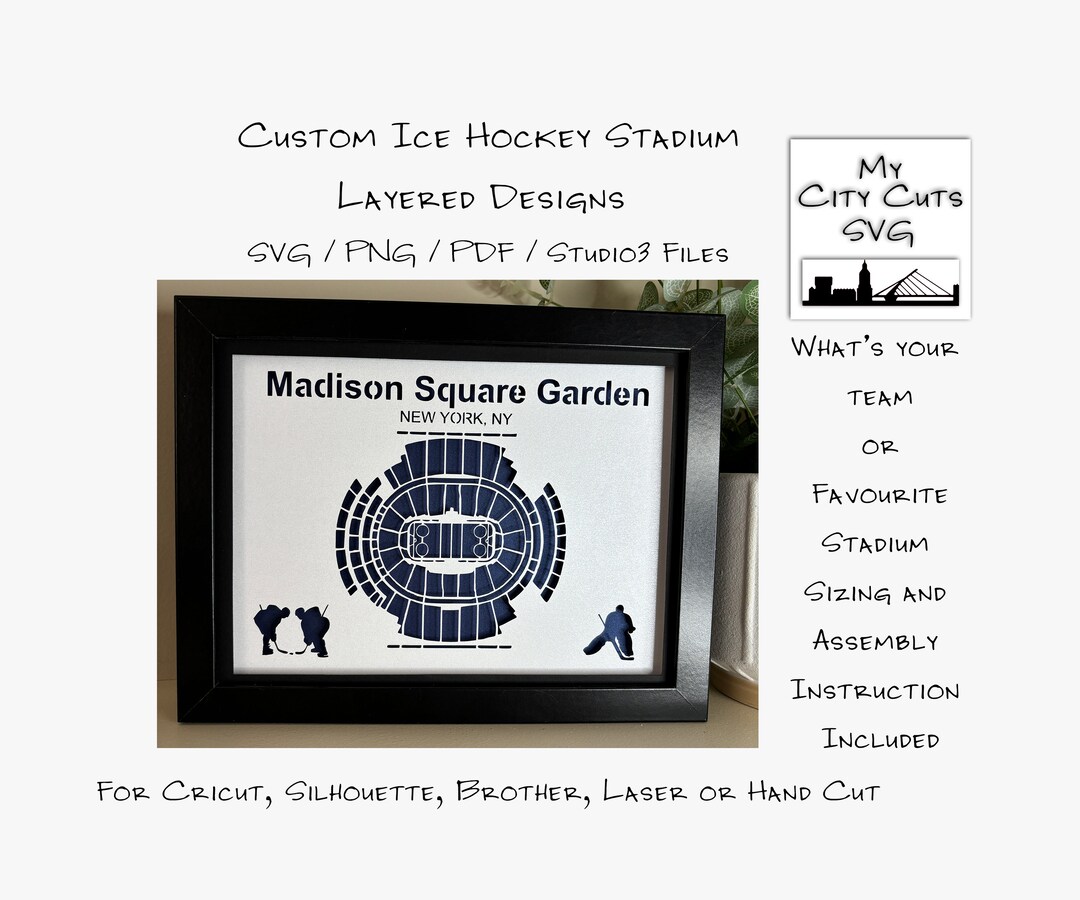 Custom Order Ice Hockey Stadium Cut Files for Cricut Silhouette Laser ...