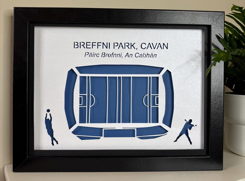 Breffni Park Cavan GAA Stadium Paper Cut Shadow Box (digital Download ...