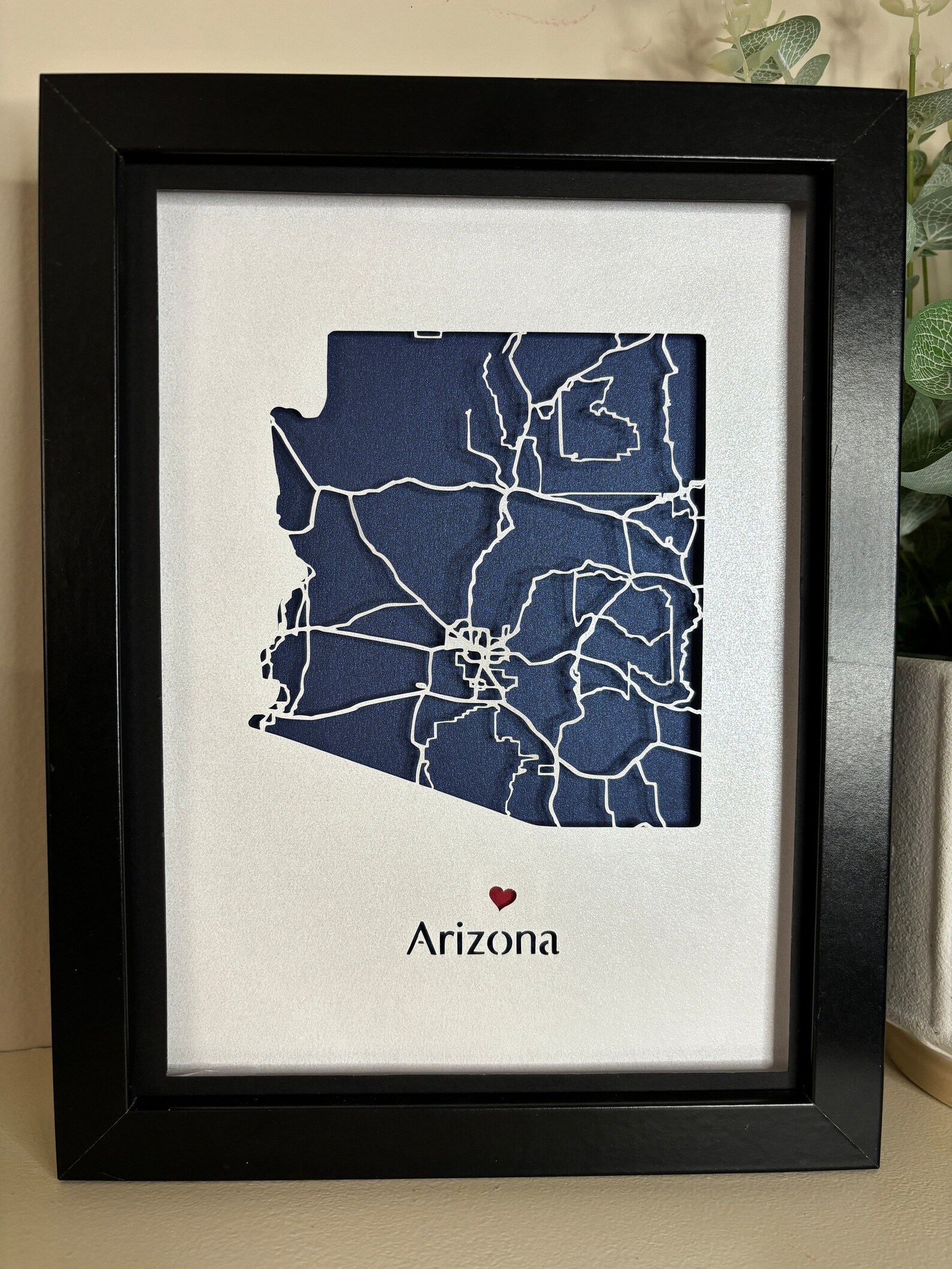 Arizona State Map Shadow Box SVG Cut Files for Cricut, City Skyline ...