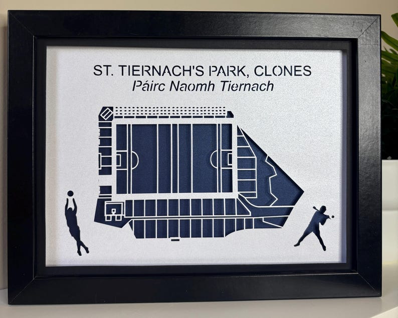 St Tiernach's Park Paper Cut Lightbox SVG, Clones Ireland (digital ...