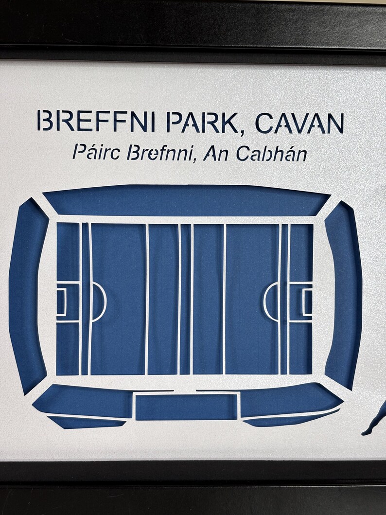 Breffni Park Cavan GAA Stadium Paper Cut Shadow Box (digital Download ...