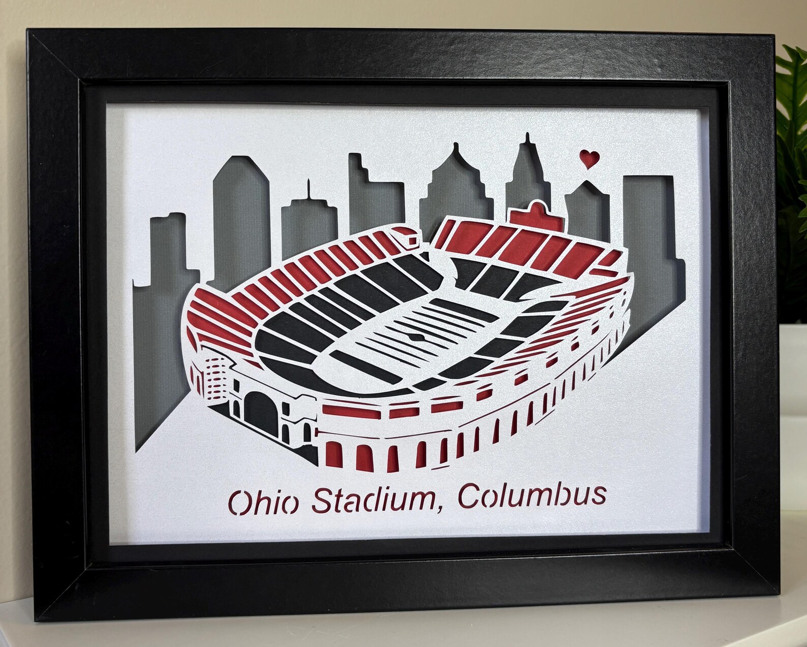 Ohio State Stadium Columbus Ohio Shadow Box SVG PNG Cricut Silhouette ...