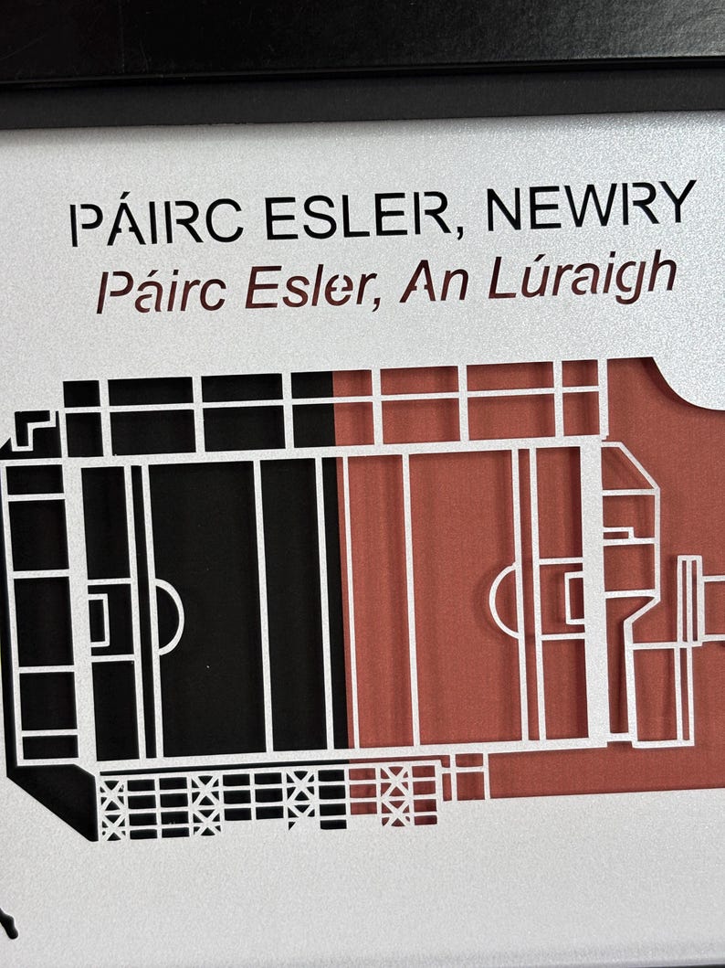 Pairc Esler GAA Stadium Paper Cut Lightbox SVG (digital Download) - Etsy