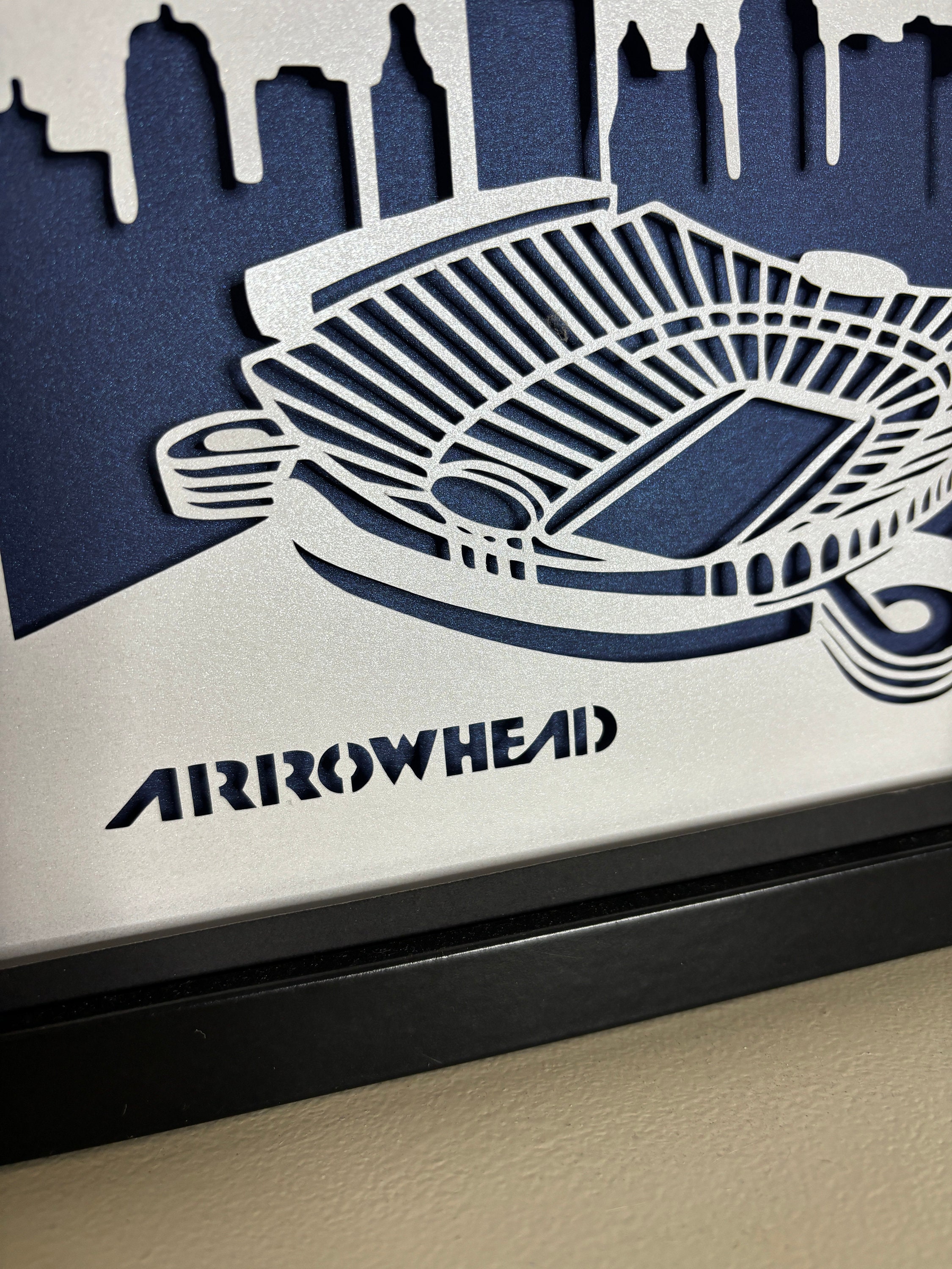 Arrowhead Stadium 3D Paper Cut Shadow Box (digital Download) - Etsy