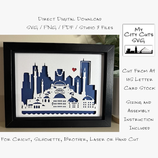 Istanbul Skyline - Etsy