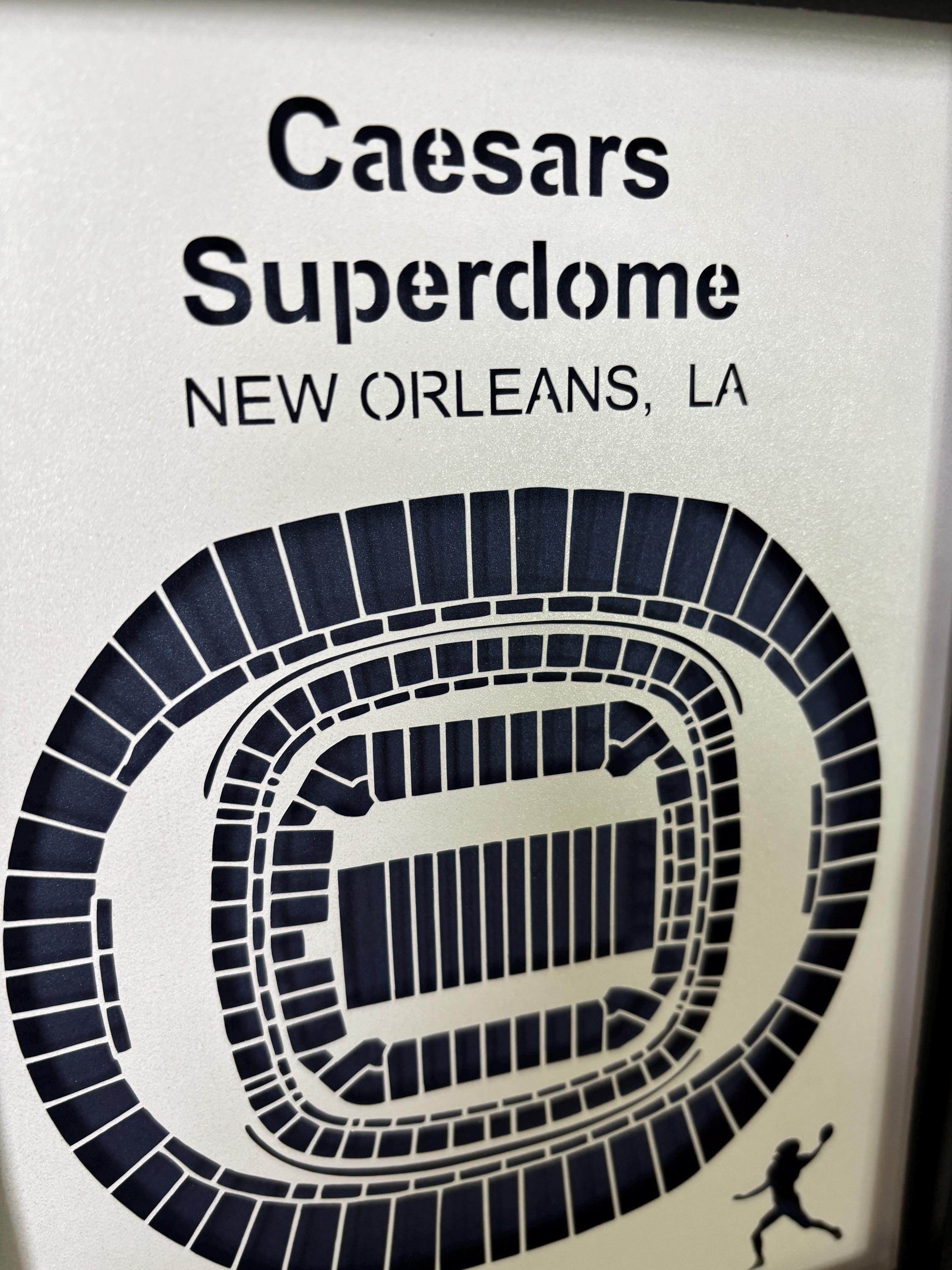 Caesars Superdome Shadow Box SVG, New Orleans Stadium (digital Download ...