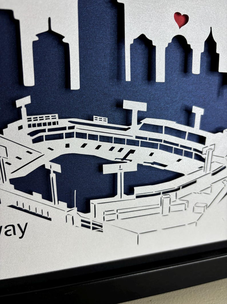 Fenway Park Shadow Box SVG, Boston Baseball Stadium (digital Download ...