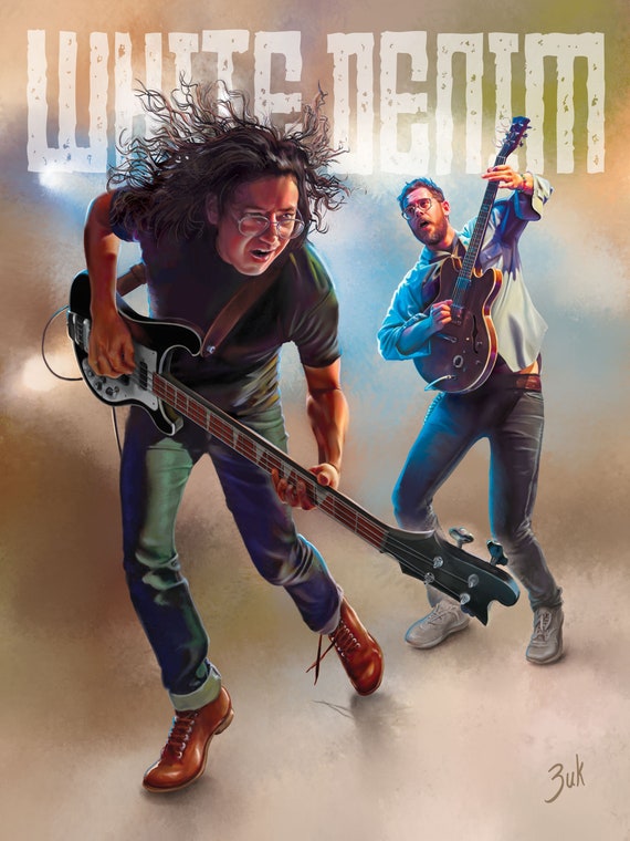 White Denim Band Download Only | Etsy