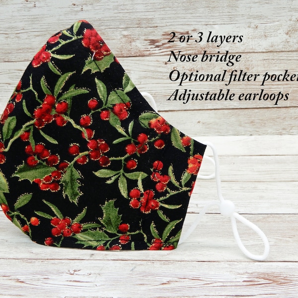 Christmas Mask - Etsy