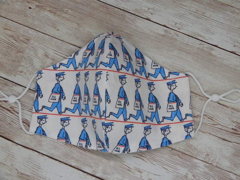Mailman Face Mask USPS Face Mask Letter Carrier Cotton Cloth - Etsy