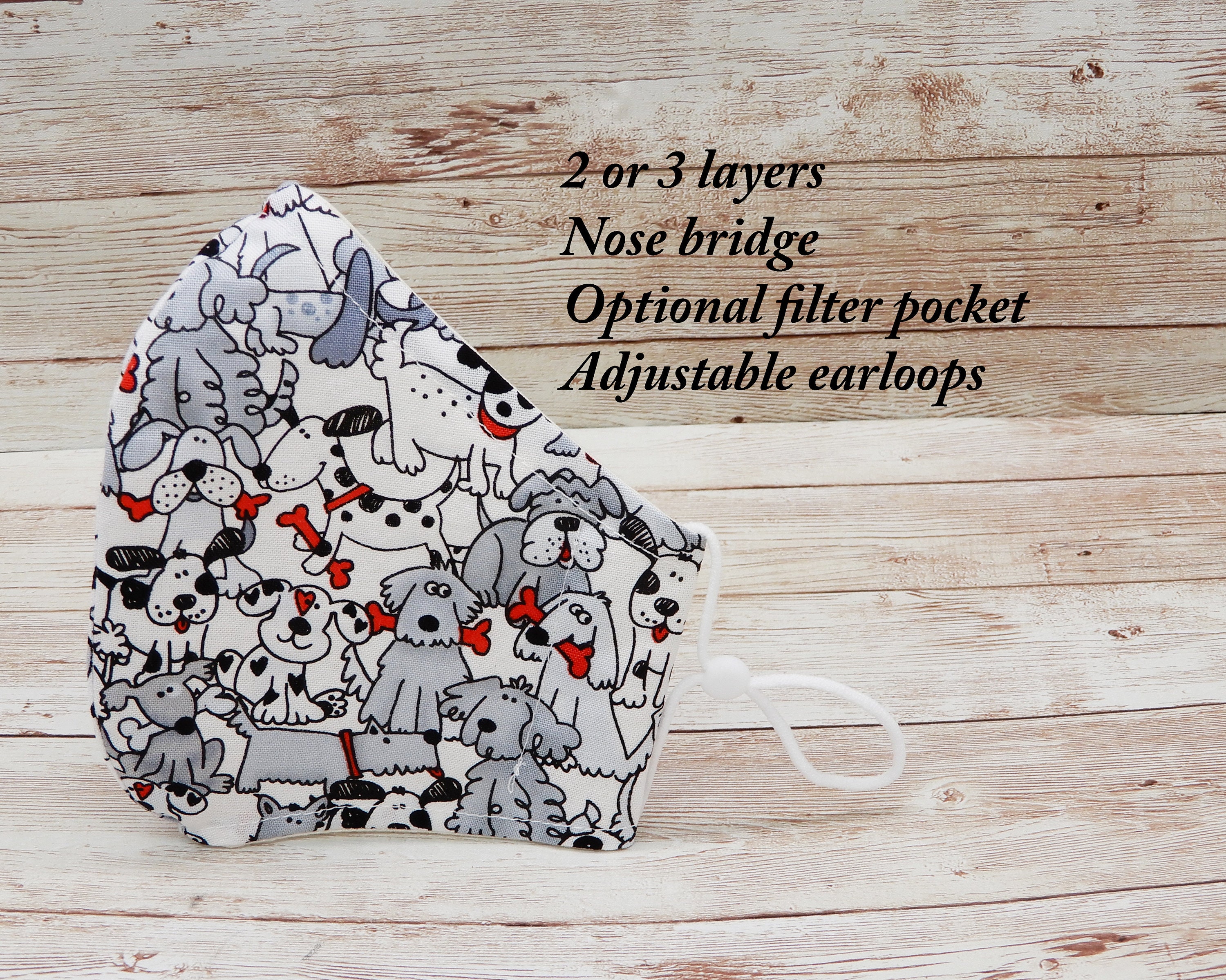 Dog Face Mask Puppy Mask Cotton Cloth Reusable Face Mask - Etsy