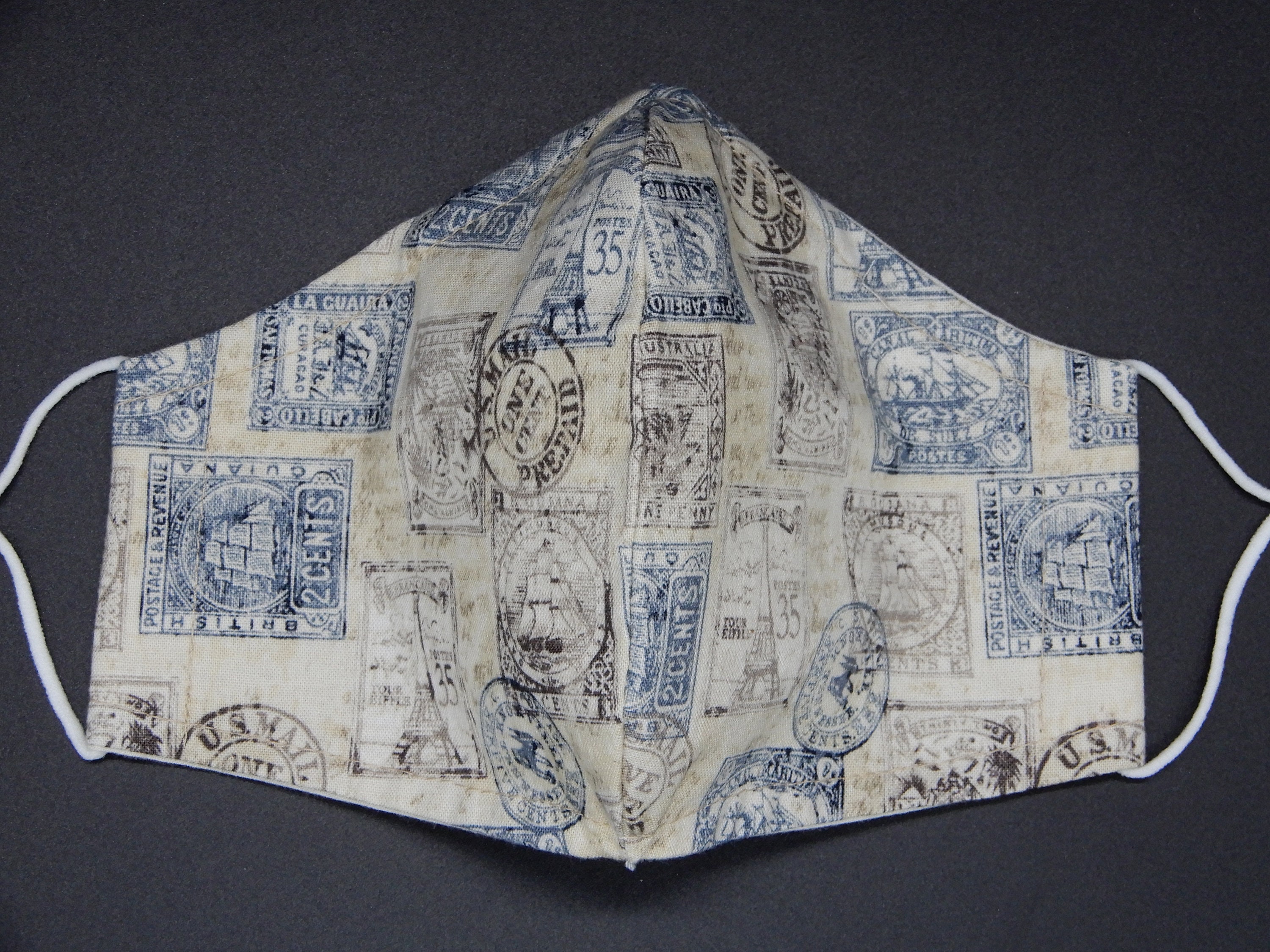 Postage Stamp Mask Philately Letter Carrier Mask With Nose - Etsy