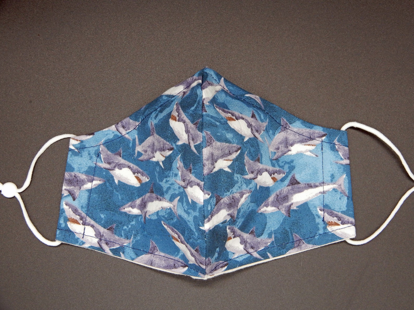 Shark Face Mask Fish Face Mask Great White Shark Mask - Etsy